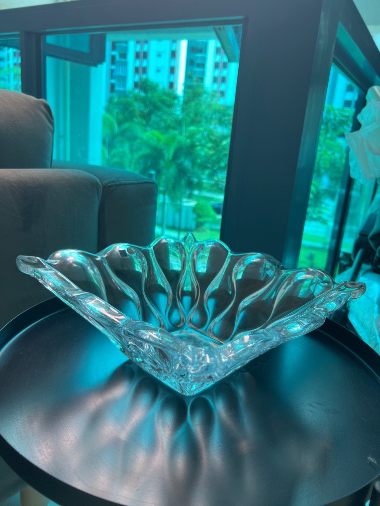 Square Glass bowl, Furniture & Home Living, Home Decor, Vases ...
