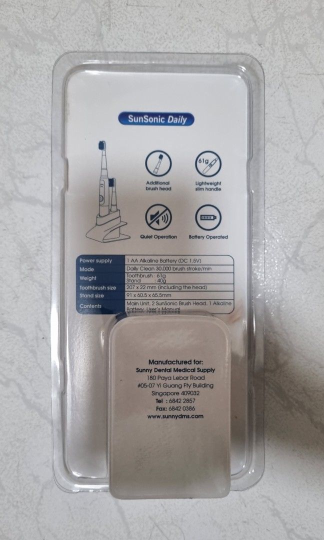 SunSonic Electric Toothbrush (with free toothbrush heads & sensodyne ...