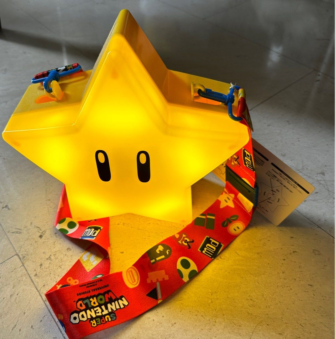 Super Mario Nintendo World Star Popcorn bucket with light, Hobbies ...