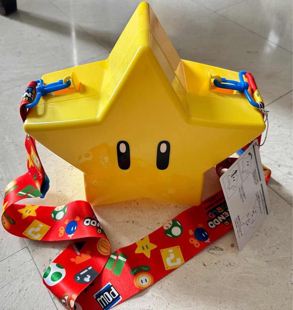 Super Mario Nintendo World Star Popcorn bucket with light, Hobbies ...