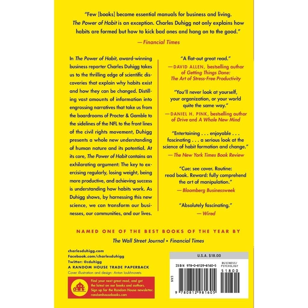 The Power of Habit: Why We Do What We Do in Life and Business by ...