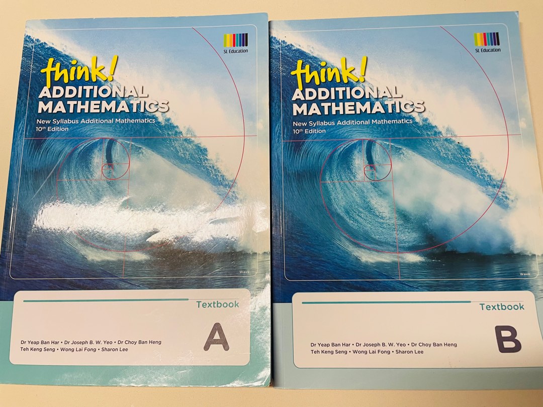 Think! Additional Mathematics 10th edition, Hobbies & Toys, Books ...
