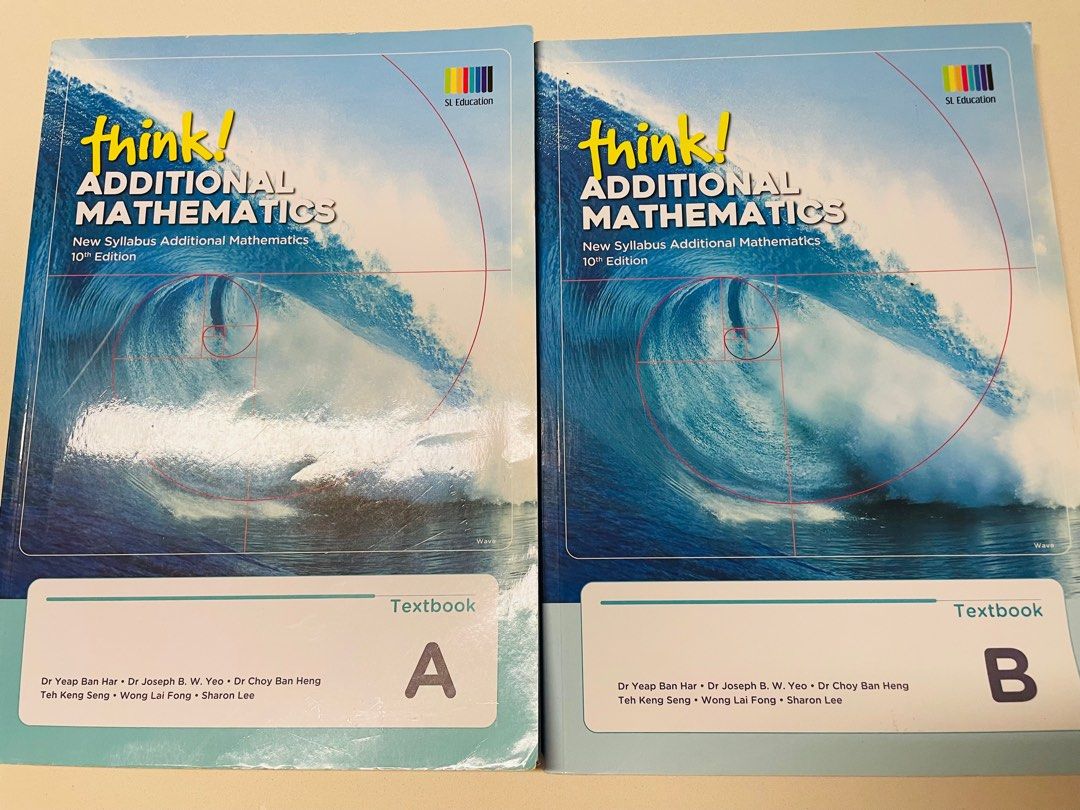 Think! Additional Mathematics 10th edition, Hobbies & Toys, Books ...