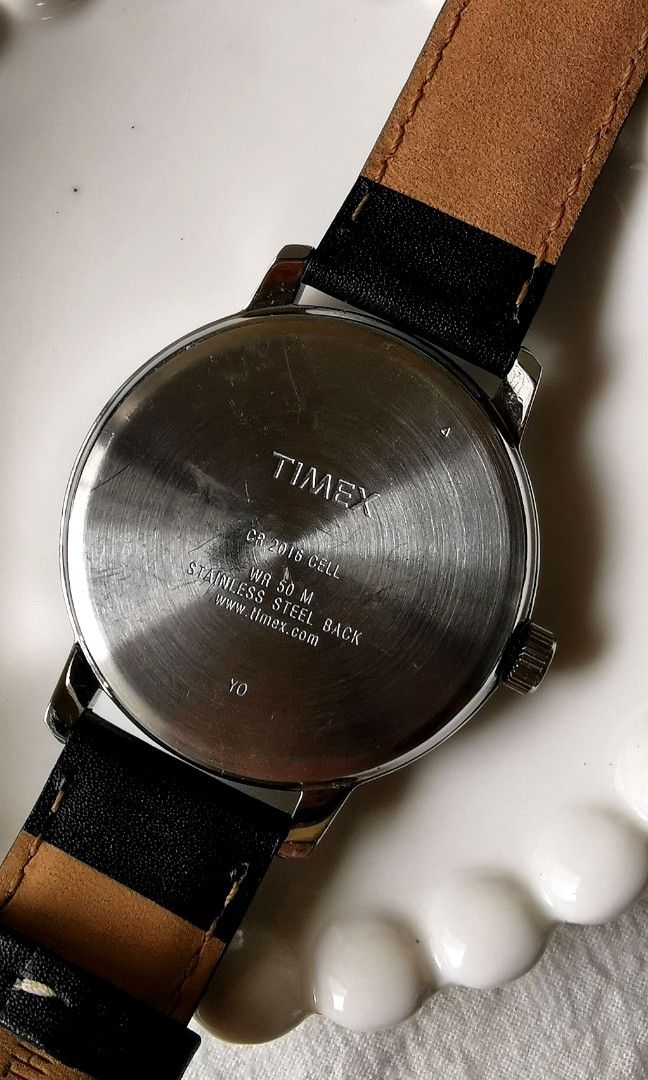 Timex Men Easy Reader Indiglo Black Dial Watch T28071, Men's Fashion ...