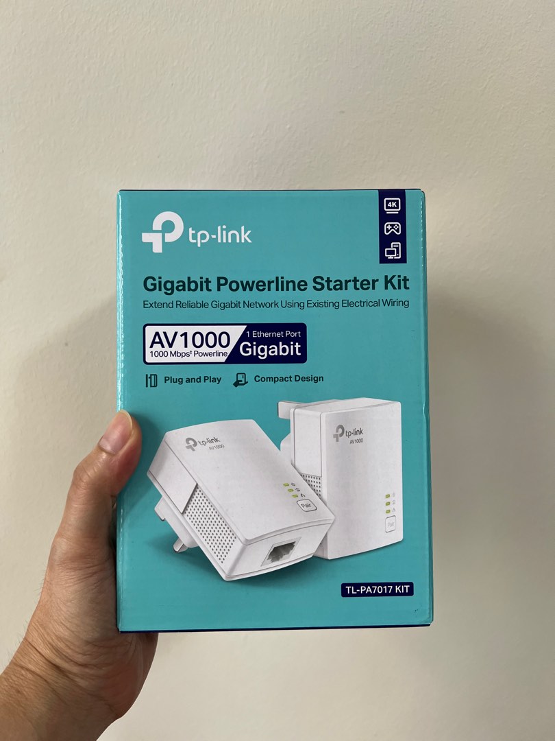 TP-Link Gigabit Powerline Starter Kit, Computers & Tech, Parts ...