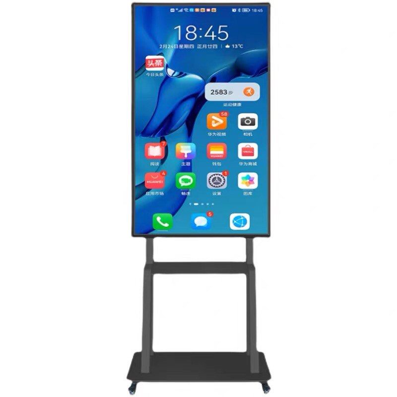 TV stand with wheels portrait and landscape mounting rotate, Furniture ...