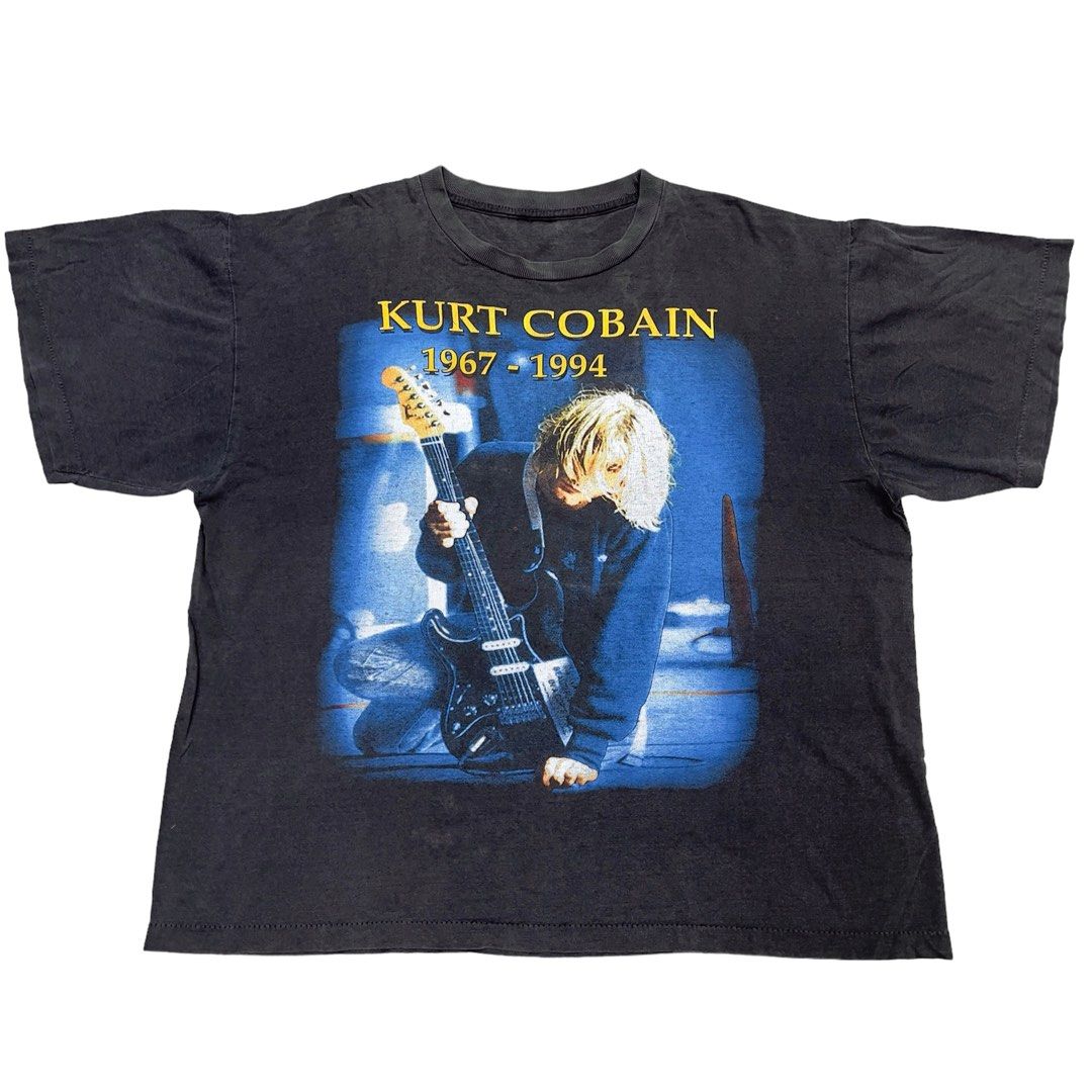 vintage 90s kurt cobain memorial bootleg tshirt, Men's Fashion, Tops & Sets, Tshirts & Polo ...