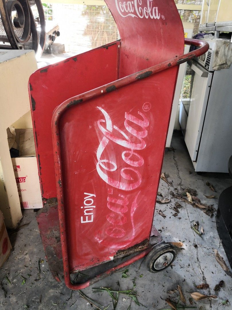 Vintage Coca-Cola Metal Trolley, Hobbies & Toys, Collectibles ...
