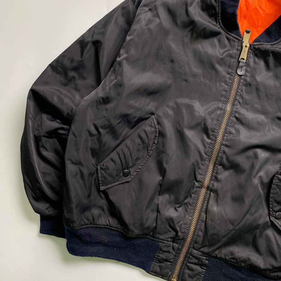 Vintage MA-1 MIL-J Military Bomber Jacket (Japan Reproduction ), Men's ...