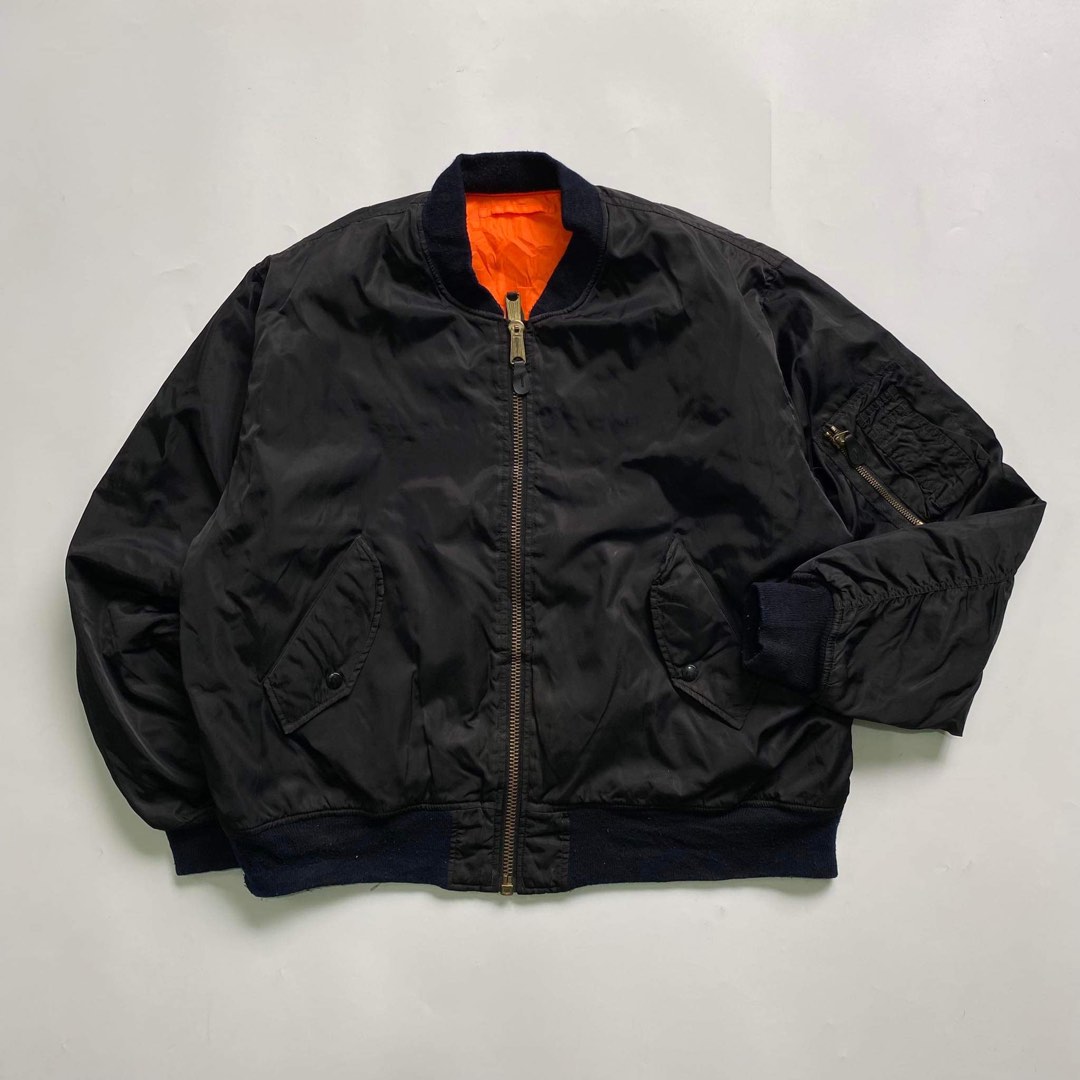 Vintage MA-1 MIL-J Military Bomber Jacket (Japan Reproduction ), Men's ...