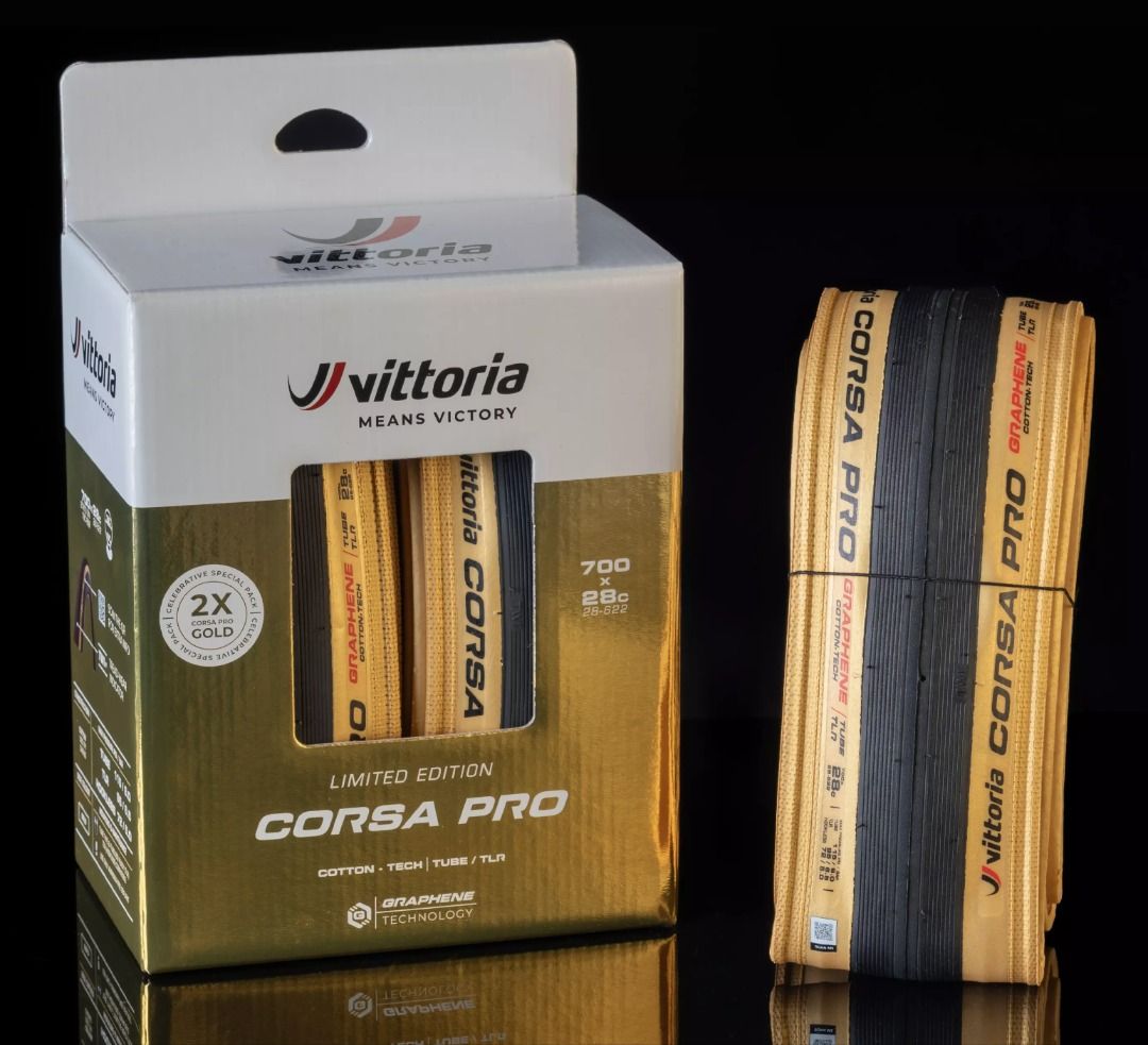 Vittoria Corsa Pro Gold Limited Edition, Sports Equipment, Bicycles ...