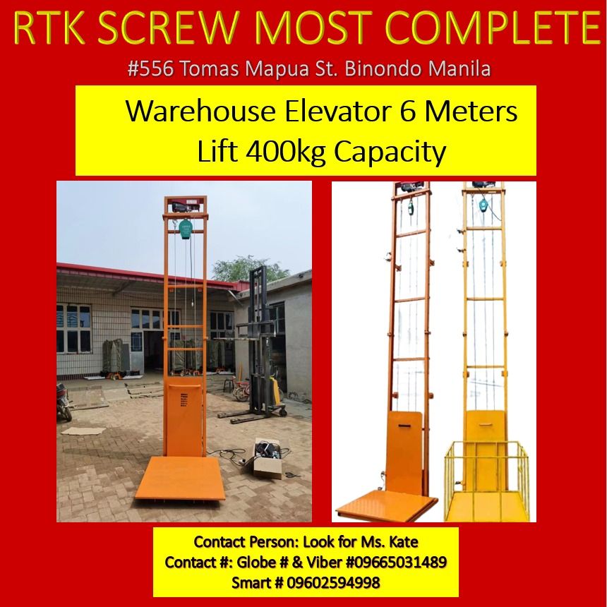 Warehouse Elevator, Commercial & Industrial, Construction Tools & Equipment on Carousell