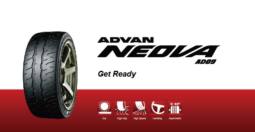 Yokohama ADVAN NEOVA AD09 Tyres - Precision and Grip Redefined! Available in Various Sizes!, Car ...