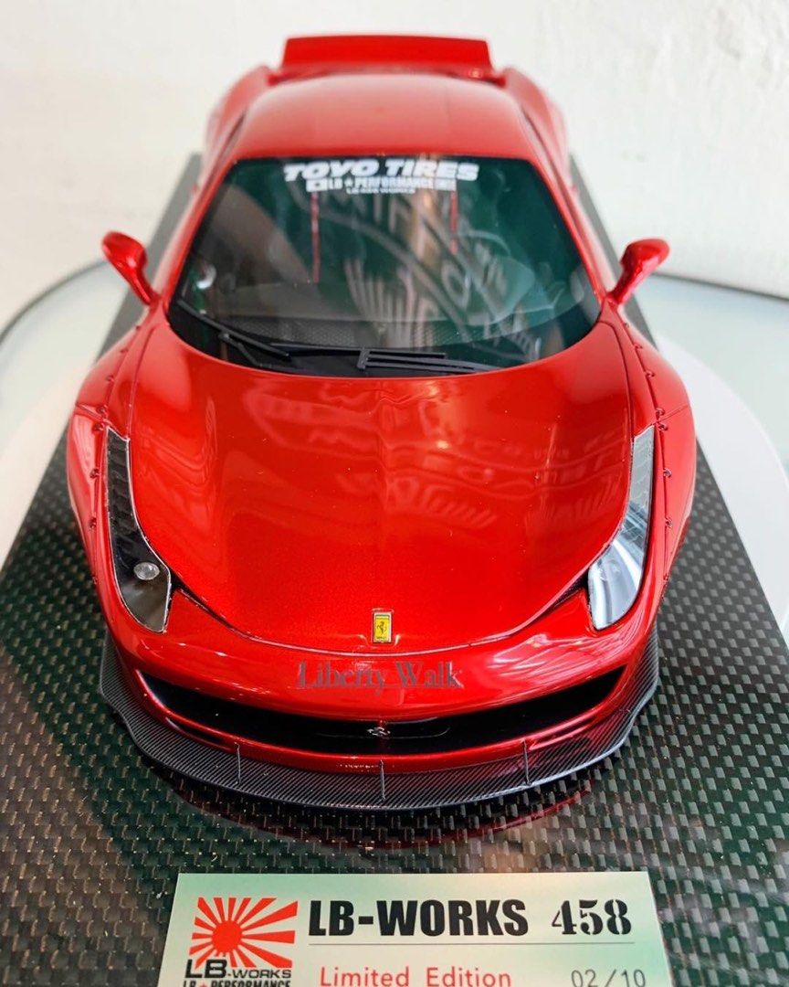 1/18 The Candy Red LBWK Ferrari 458, Hobbies & Toys, Toys & Games on ...