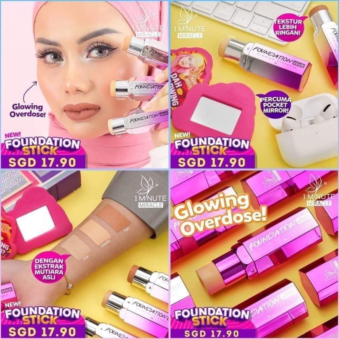1 Minute Miracle 1MM Foundation Stick, Beauty & Personal Care, Face, Makeup on Carousell