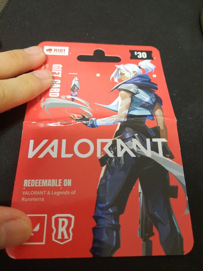 $30 valorant gift card, Video Gaming, Gaming Accessories, Game Gift ...