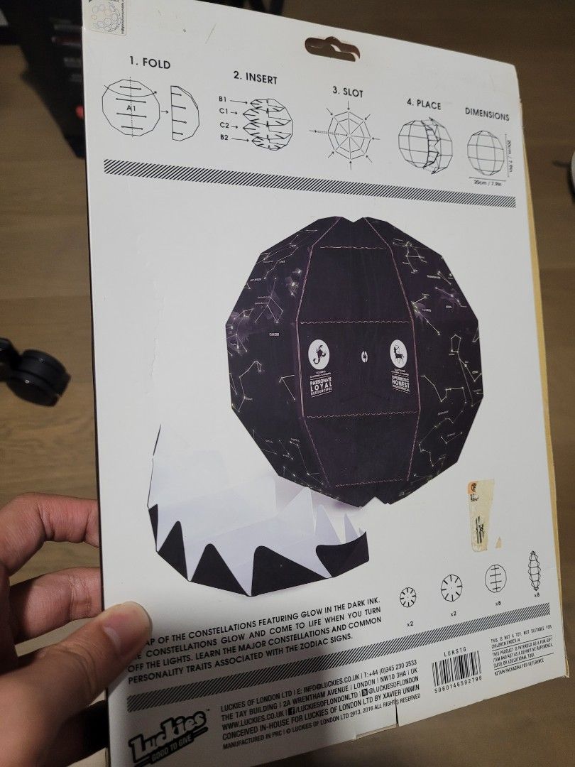 3D sphere space map glows in dark, Hobbies & Toys, Toys & Games on ...