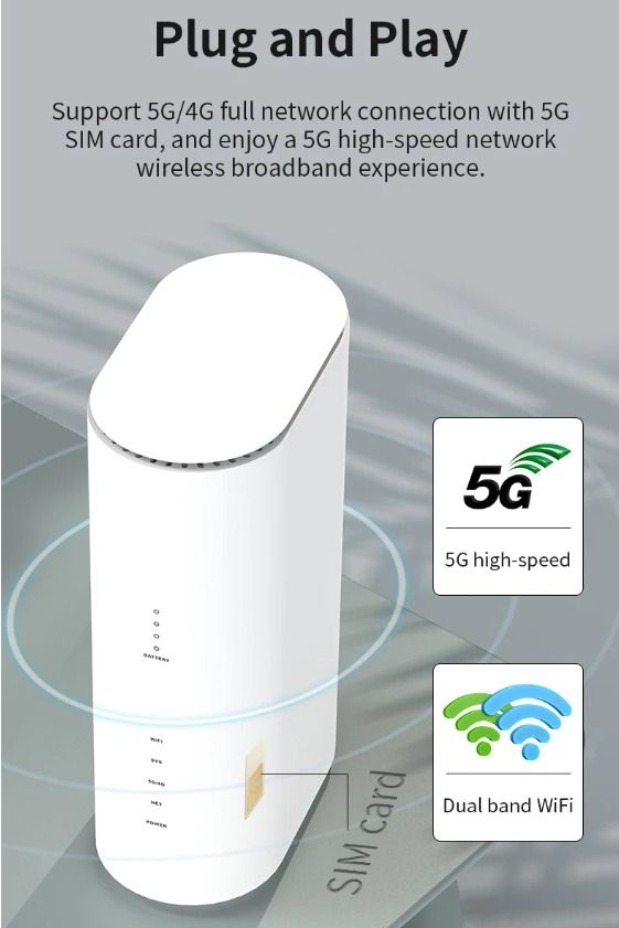 5G ROUTER SIM UDX710 WIFI 6 5G MODEM ROUTER WIFI6 WIRELESS BROADBAND ...
