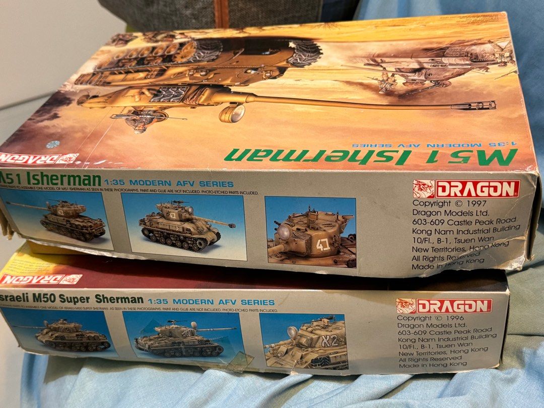 絕版 威龍 Dragon 1/35 以色列軍M50+ M 5 1雪曼坦克, 興趣及遊戲, 玩具 & 遊戲類 - Carousell