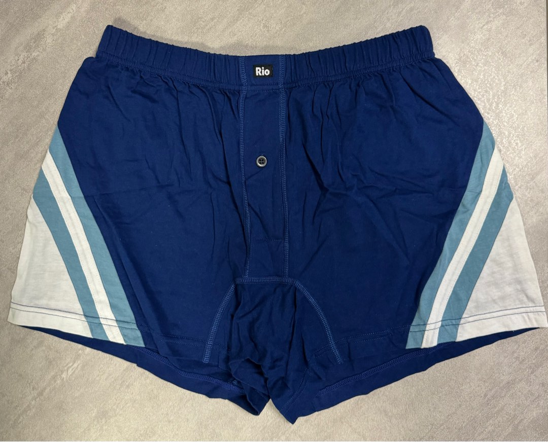 全新 Rio 男裝 Boxer 藍色, 男裝, 褲＆半截裙, 內褲 boxer - Carousell