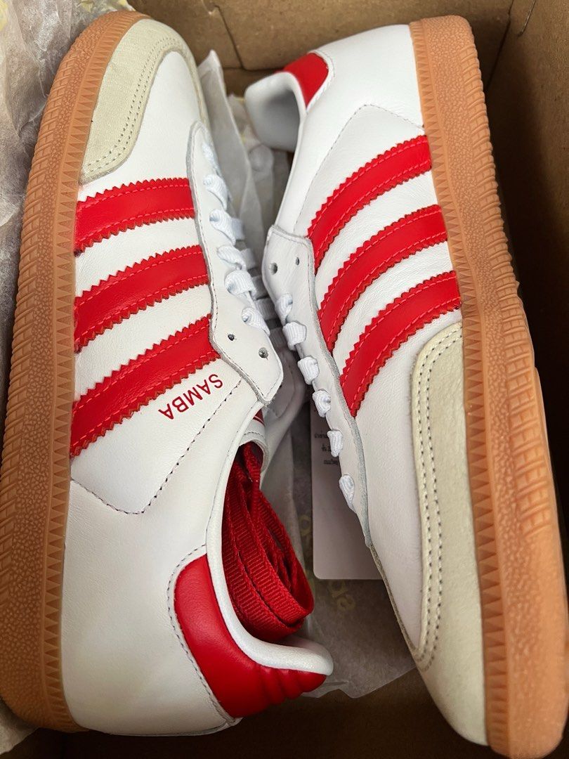 Adidas Samba Scarlet, Women's Fashion, Footwear, Sneakers on Carousell