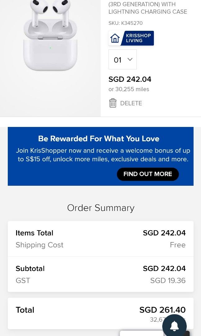 Apple Airpods Gen 3 New with Receipt/Invoice, Audio, Earphones on Carousell