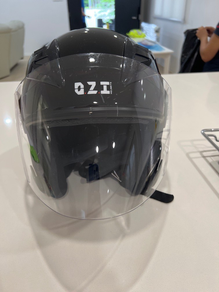 Black normal helmet, Motorcycles, Motorcycle Accessories on Carousell