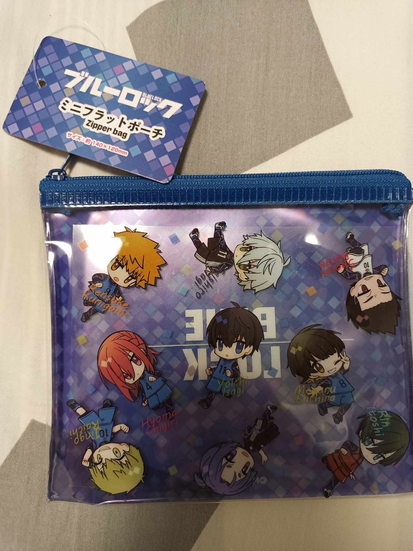 BLUE LOCK anime manga FLAT ZIPPER PVC POUCH/WALLET zipper bag, Hobbies ...