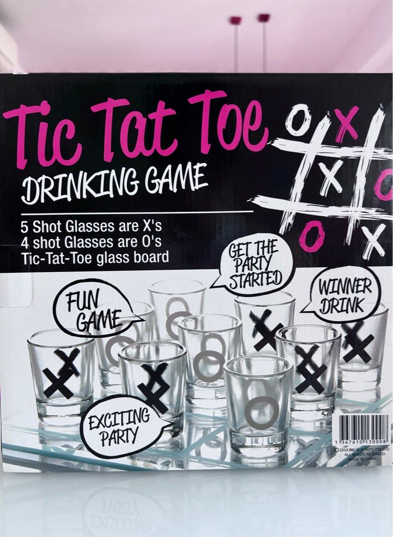 BN Tic Tat Toe Drink / Drinking Game, Hobbies & Toys, Toys & Games on ...