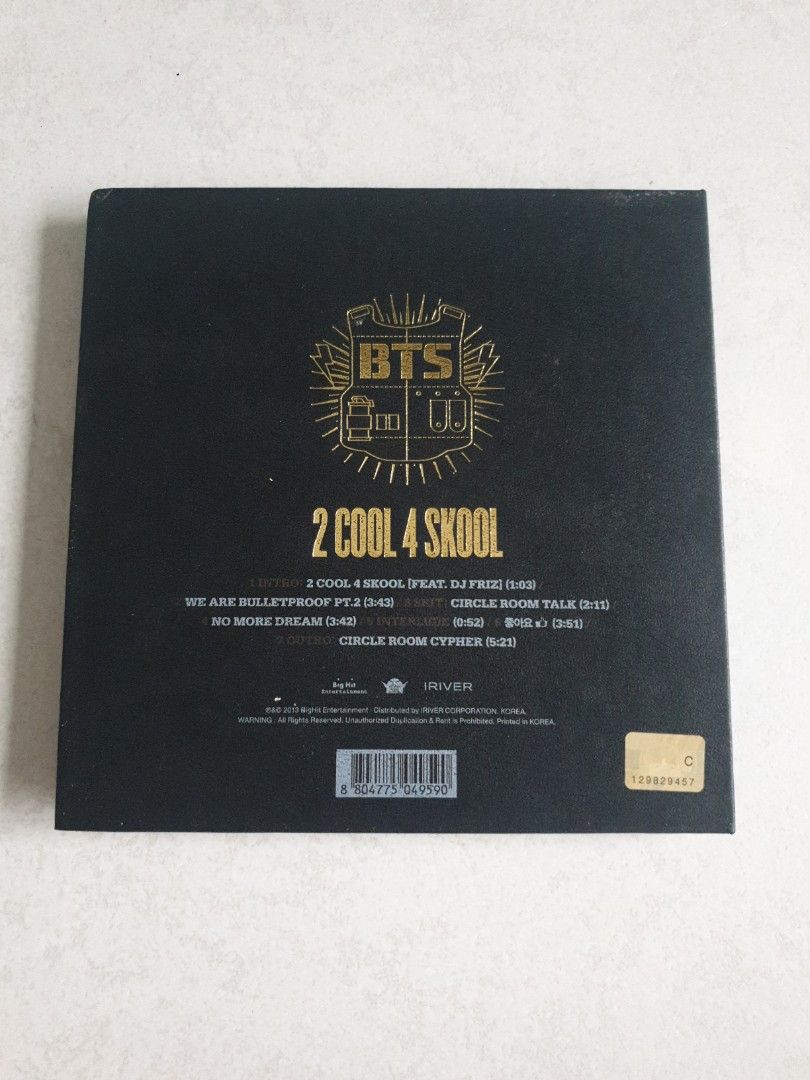 BTS 2 Cool 4 Skool album, Hobbies & Toys, Memorabilia & Collectibles, K ...