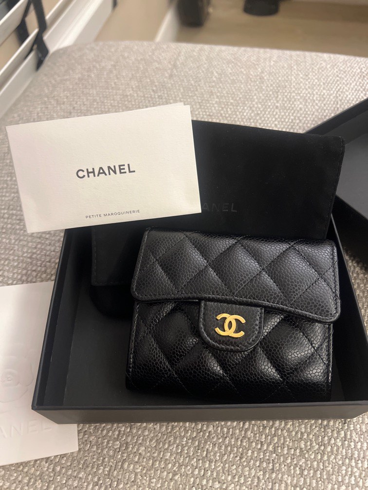 Chanel classic small flap wallet , Luxury, Bags & Wallets on Carousell