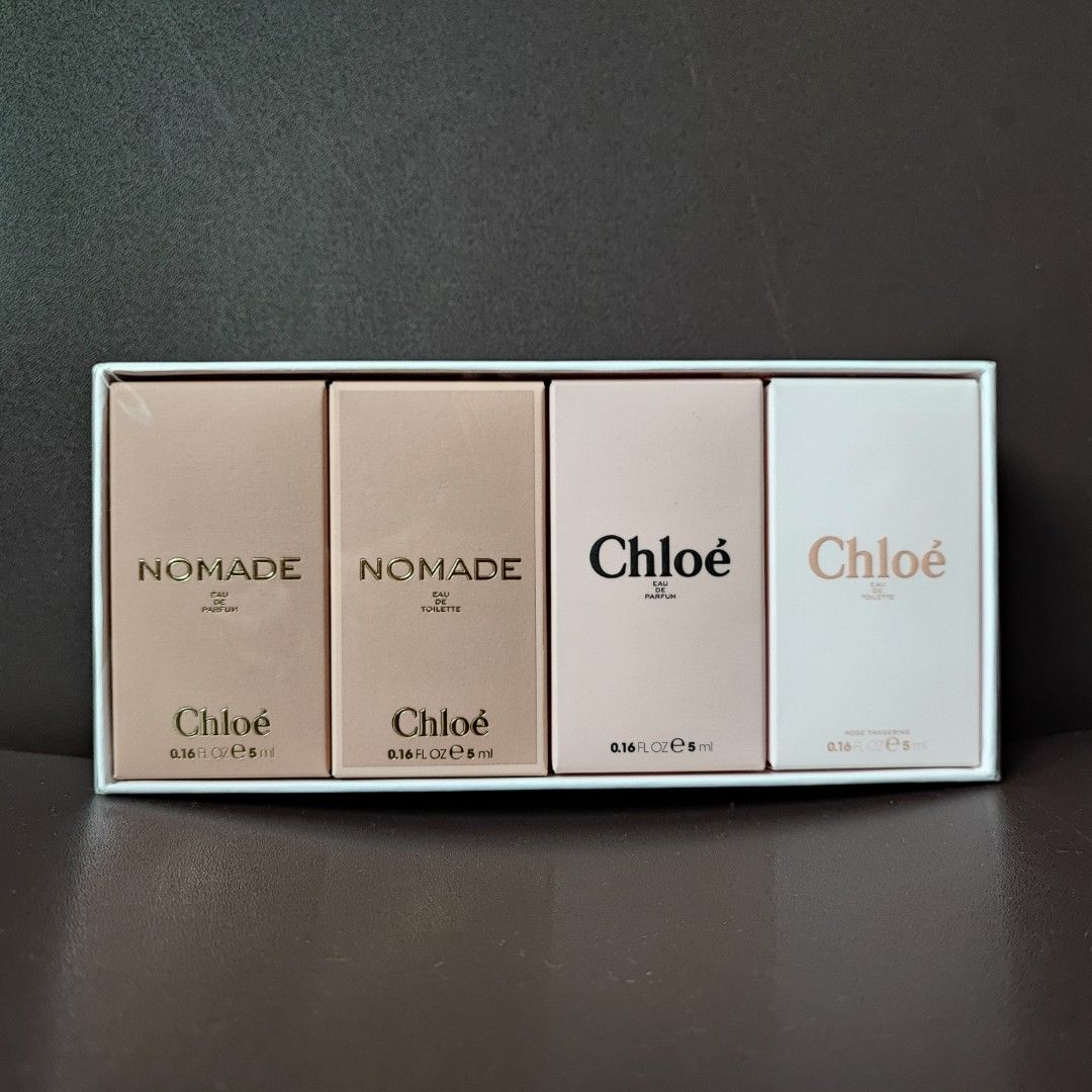Chloe Gift Set 5ml Chloe EDP + 5ml Chloe EDT + 2 x 5ml Nomade EDP, Beauty & Personal Care ...