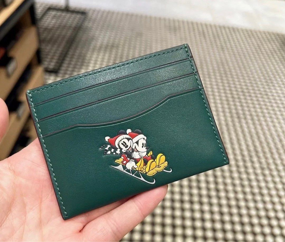 Coach Disney Card Holder, Women's Fashion, Bags & Wallets, Wallets ...