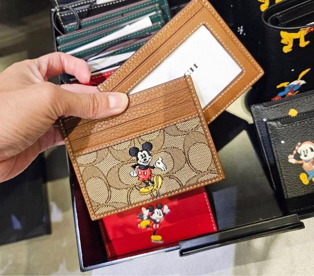 Coach Disney Card Holder, Women's Fashion, Bags & Wallets, Wallets ...