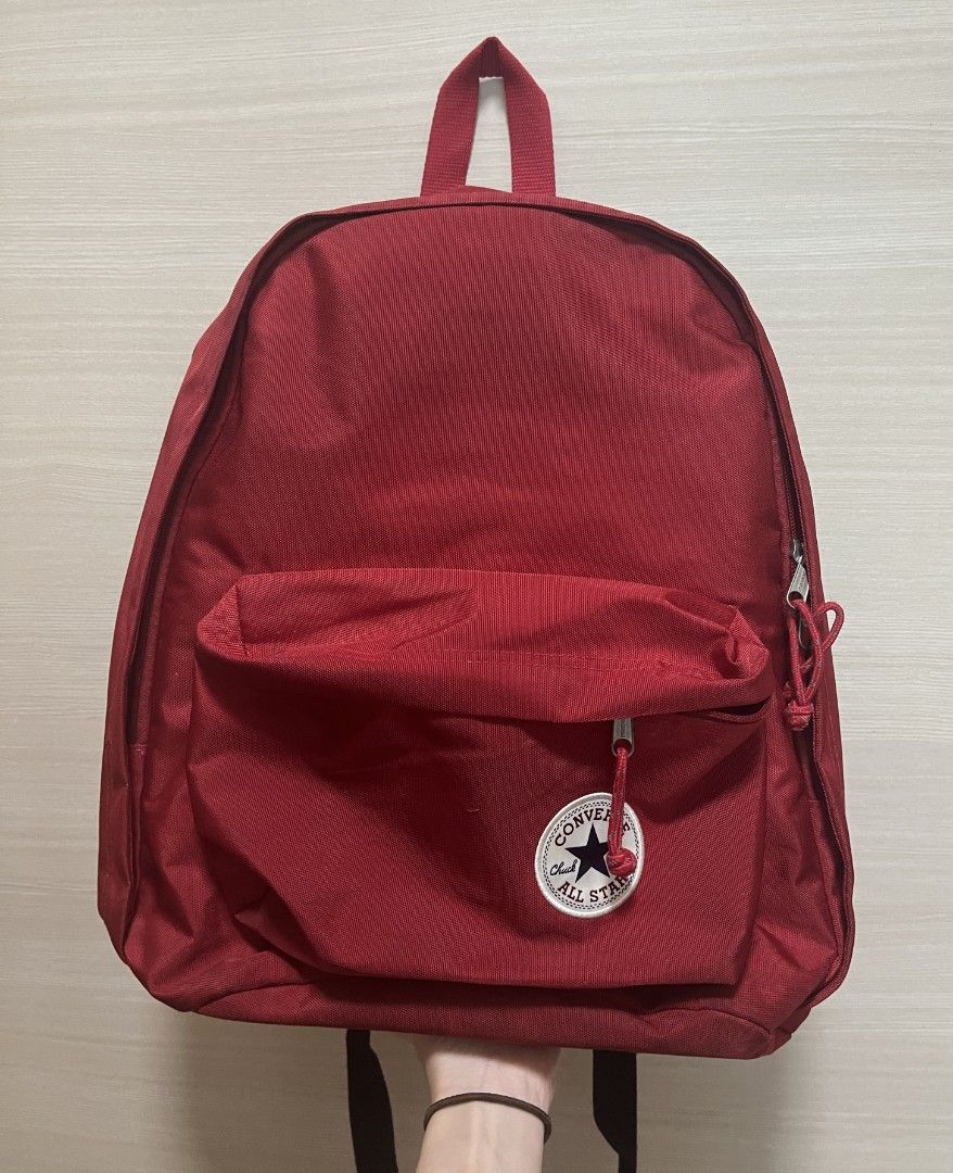 Converse Red Backpack, Women's Fashion, Bags & Wallets, Backpacks on ...