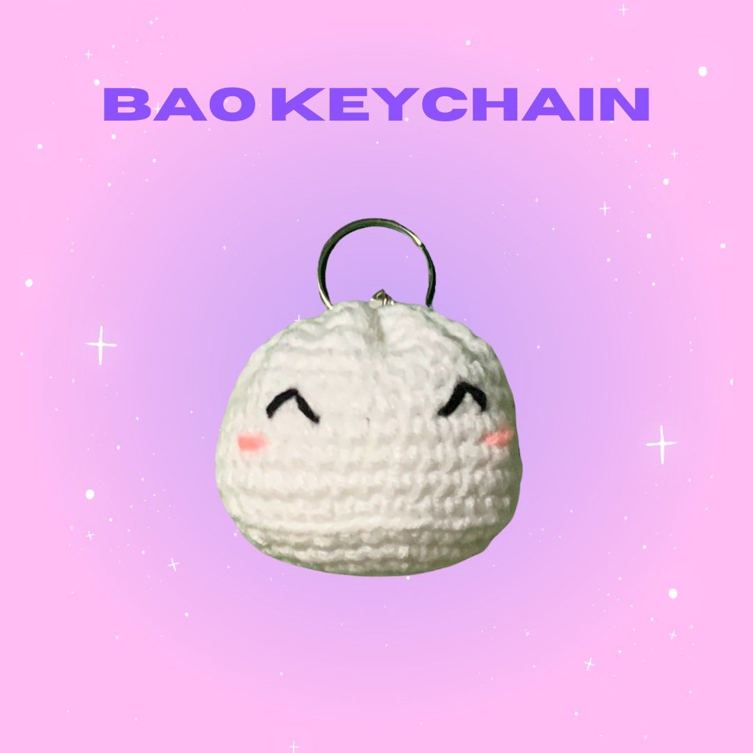 Crochet Bao Keychain, Hobbies & Toys, Stationary & Craft, Handmade ...