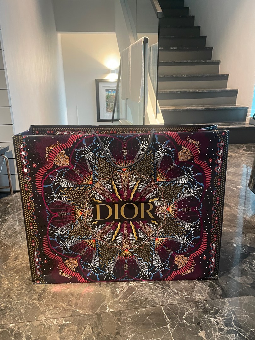 Dior paper bag 51cm x 65cm. Limited edition, Luxury, Accessories on ...