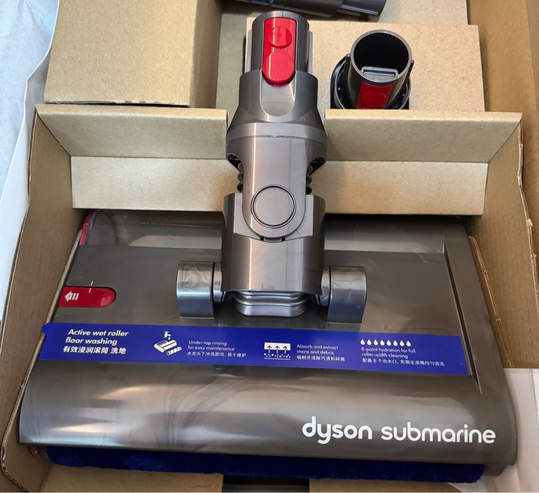 New Dyson Submarine Head + Add On Original Wet Roller + Dyson Dok Multi ...
