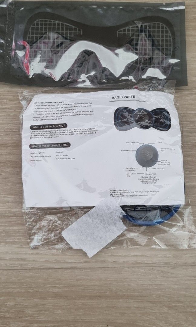 EMS Magic Paste Massager, Health & Nutrition, Massage Devices on Carousell
