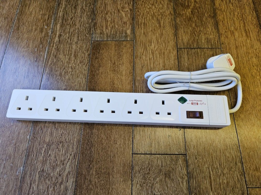 Extension Socket x6 plugs Brand New, TV & Home Appliances, Electrical ...