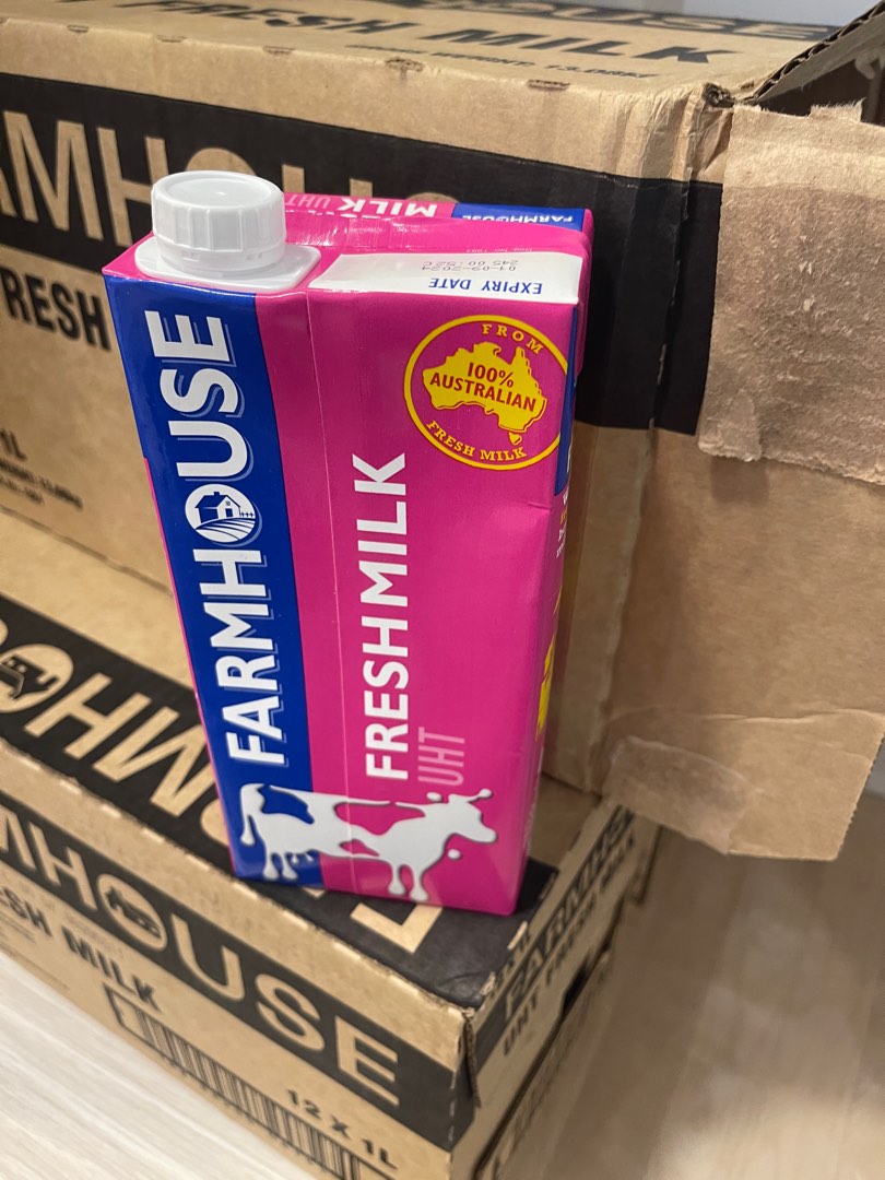 Farmhouse UHT fresh milk 1l, Food & Drinks, Beverages on Carousell