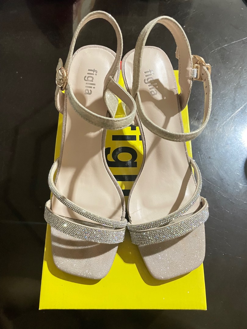 Figlia party heels (wedding, debut, formal occasion), Women's Fashion ...