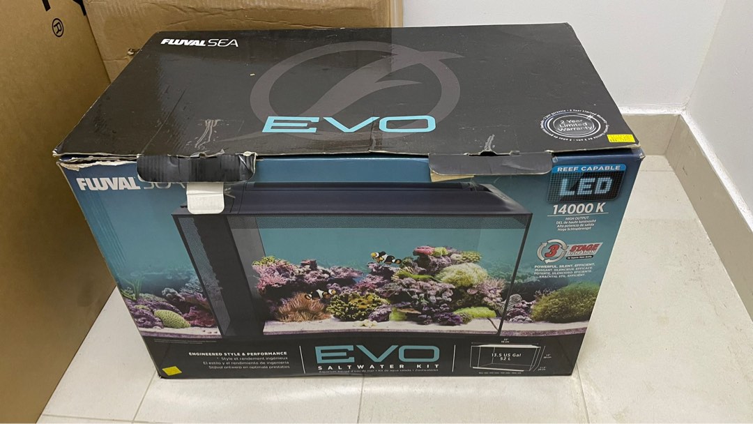 Fluval Evo 52L All in one Aquarium Kit, Pet Supplies, Homes & Other Pet ...