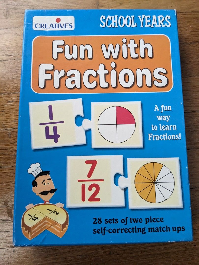 Fun with Fractions game, Hobbies & Toys, Toys & Games on Carousell