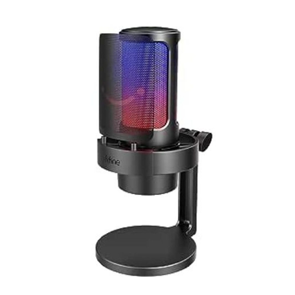 Gaming PC Microphone, FIFINE AmpliGame USB Desktop Condenser RGB ...
