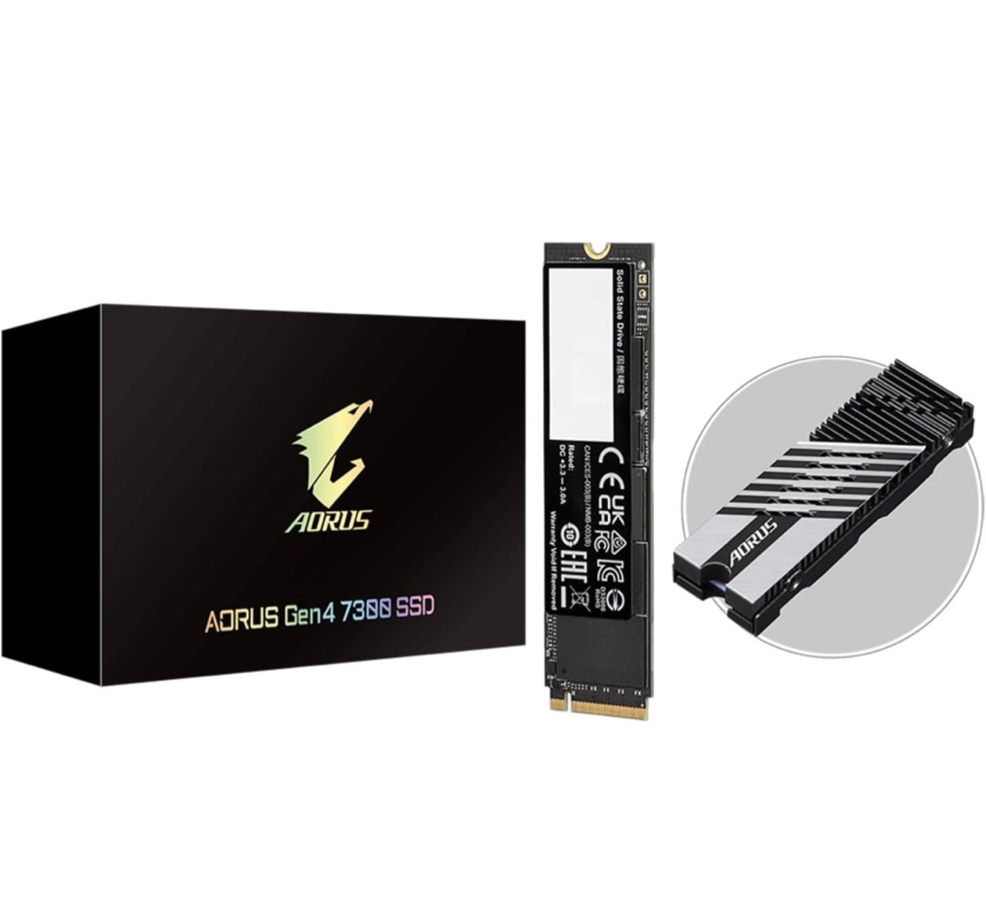 Gigabyte AORUS Gen4 7300 SSD 2TB, Video Gaming, Video Game Consoles ...