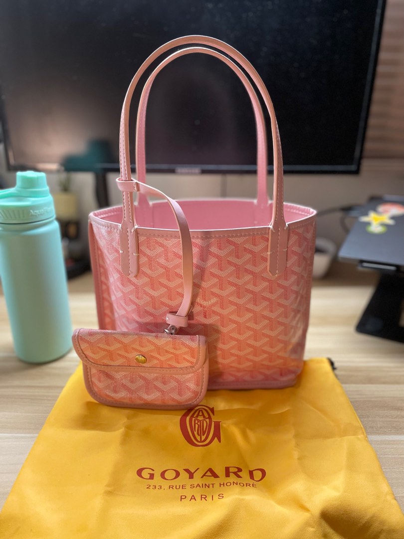 Goyard Anjou Mini (Pink), Luxury, Bags & Wallets on Carousell
