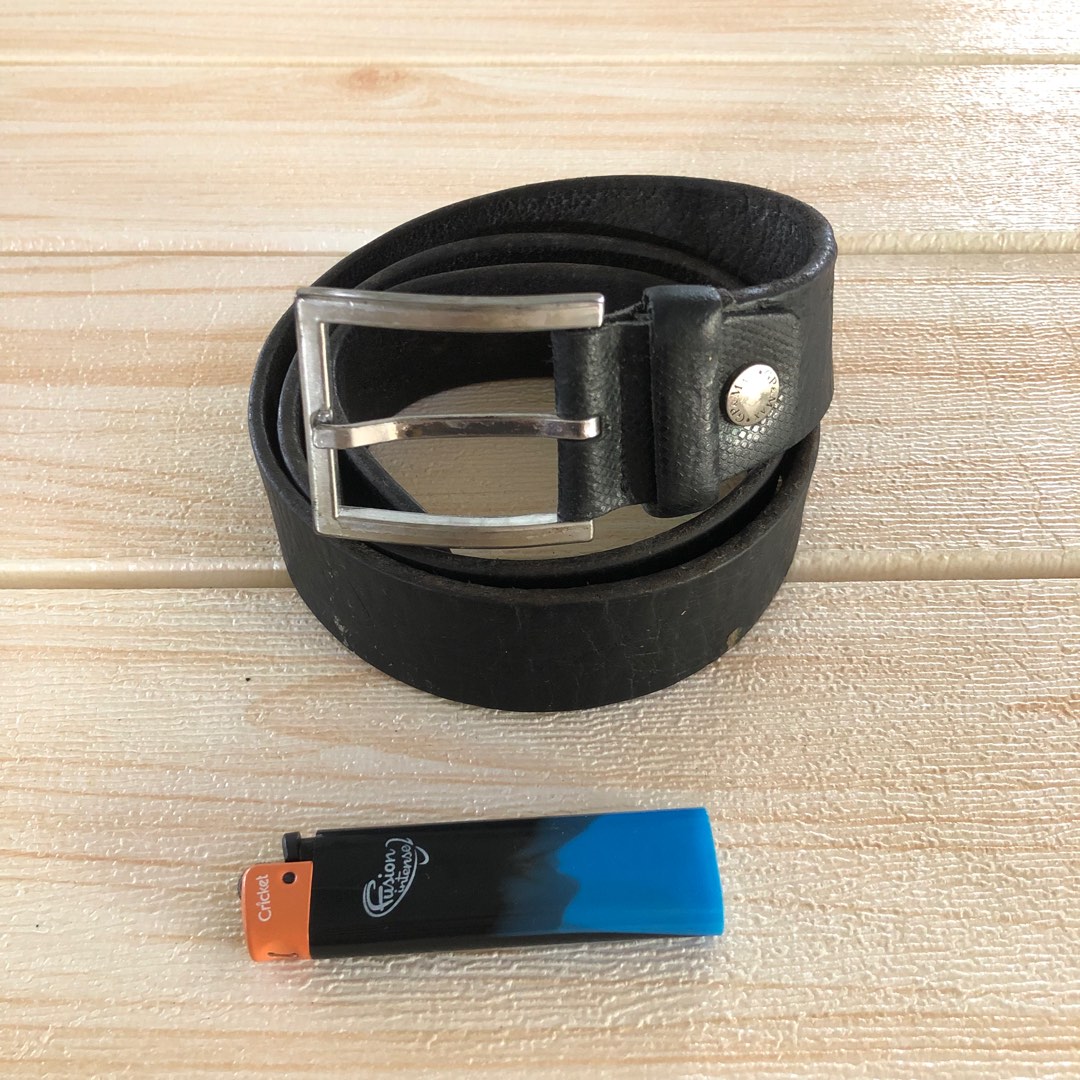 Gp&Max Belt Genuine Leather Black, Men's Fashion, Watches & Accessories ...