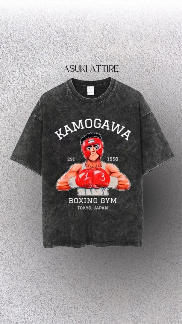 HAJIME NO IPPO Vintage Wash Tee - Hajime No Ippo Anime Series, Men's ...