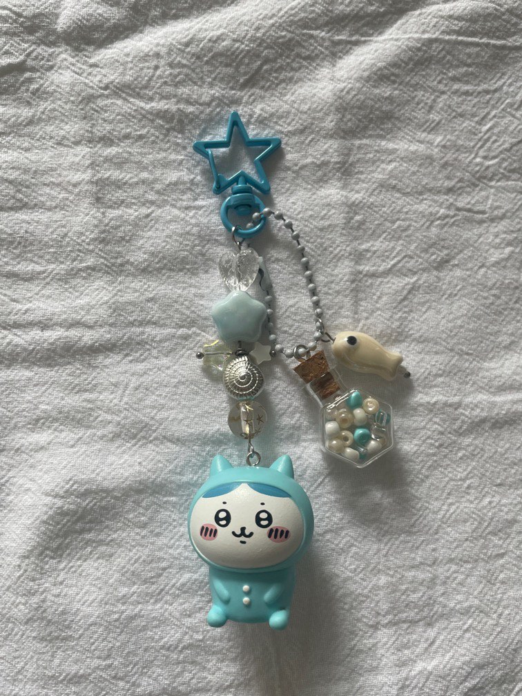 handmade matching chiikawa beaded keychains, Hobbies & Toys, Stationery ...
